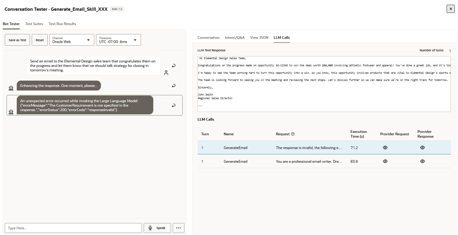 The Invoke Large Language Model Component