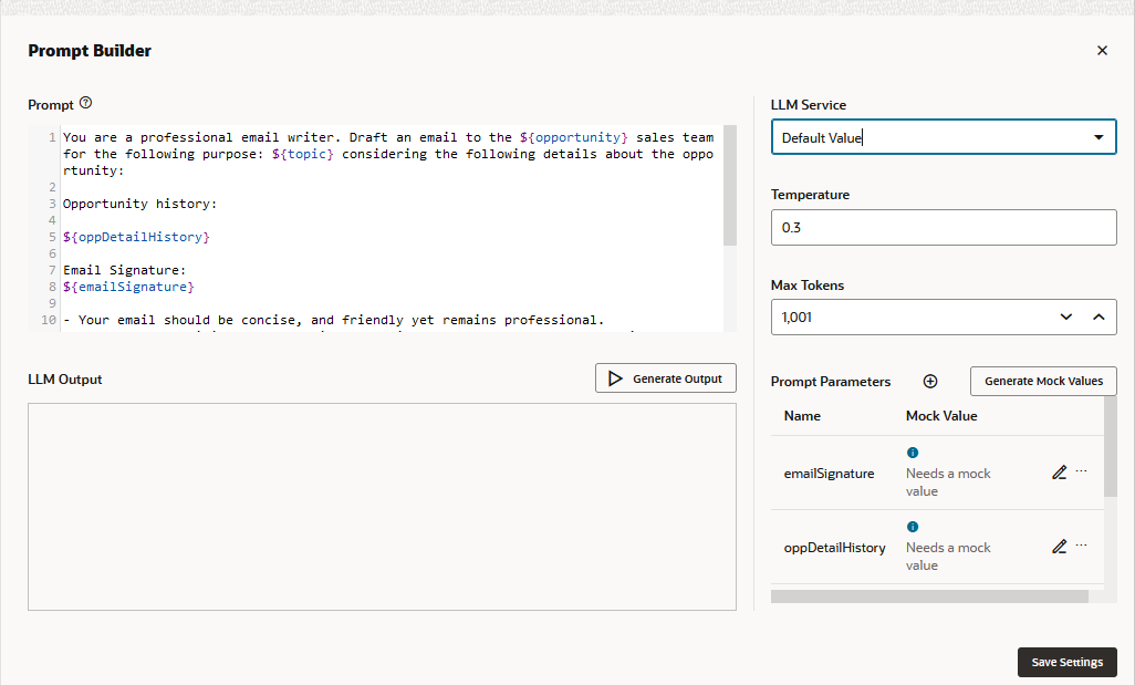 The Invoke Large Language Model Component