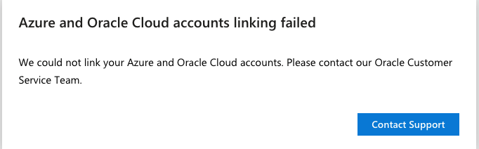 Azure And Oracle Cloud Account Linking Fails Oci Tenancies Without Identity Domains